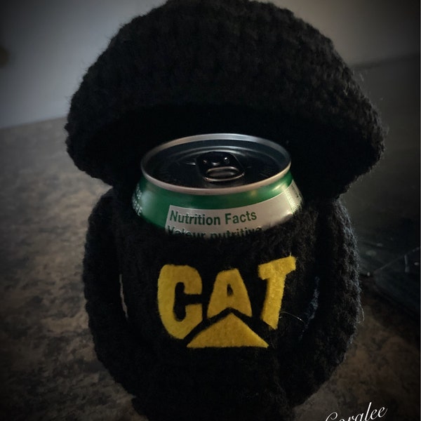 CROCHET PATTERN: Can Cozy Hoodie. Keeps Cans and Bottles Cooler and ...