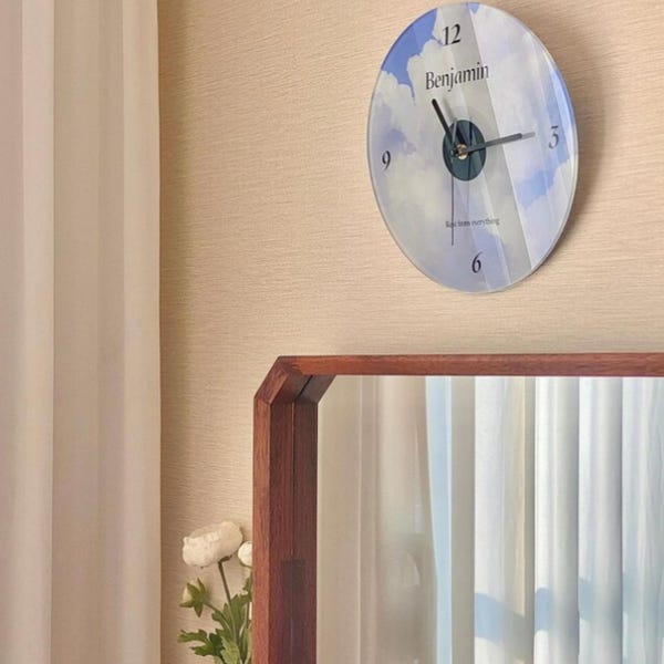 Ashley's 'benjamin' Designer Clock: Tabletop or Wall Mount, 10inch - Etsy