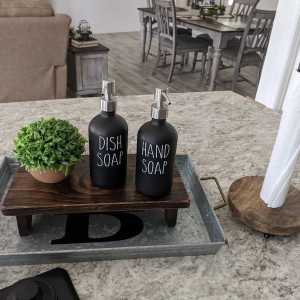 Rustic Wood Riser | Farmhouse Style Riser | Tabletop Riser | Plant ...
