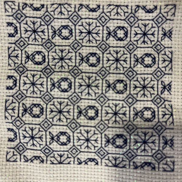 Blackwork Style Christmas Decoration Cross Stitch Pattern Set Two - Etsy