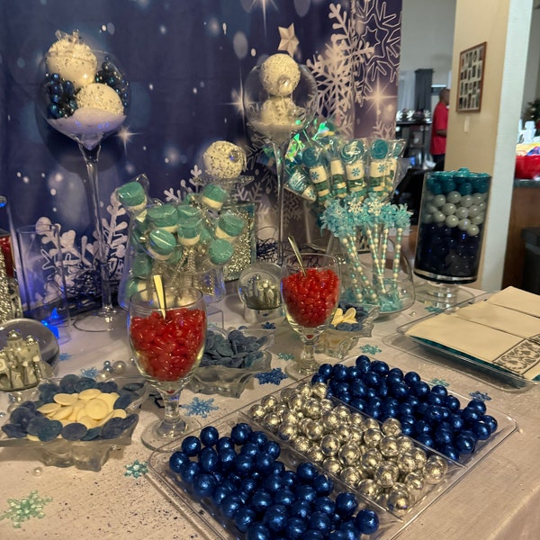 50 Piece Candy Buffet With Personalized Tags. Chocolate Covered ...