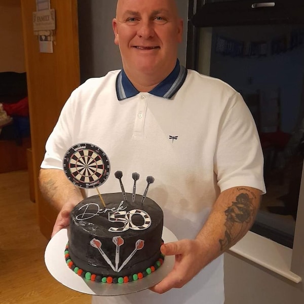 Darts Cake Topper, Cake Topper, Sports Cake Topper, Dart Cake, Dart ...