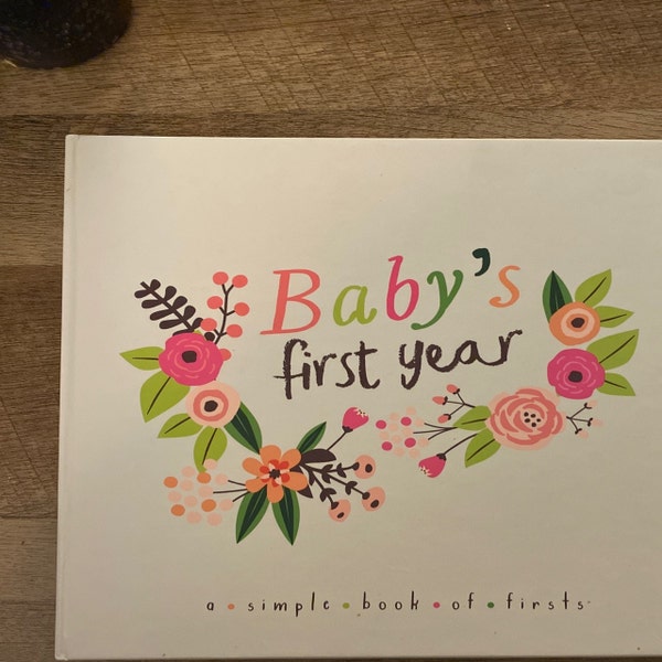 Floral Baby Memory Book – First Year Keepsake Journal for Girls - Etsy