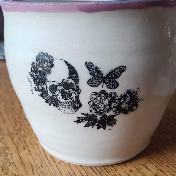 Handmade Mug With Handle, Ceramic Coffee Mug, Left Hand Mug, Pottery ...