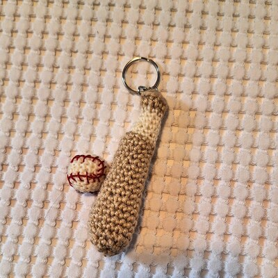 Baseball Bat Keychain Crochet PATTERN ONLY PDF Download Amigurumi ...