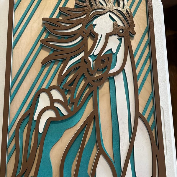 Lion Multilayer SVG/ Lion Cut File/ 3D Layer/ Plywood Cutting/ Paper ...