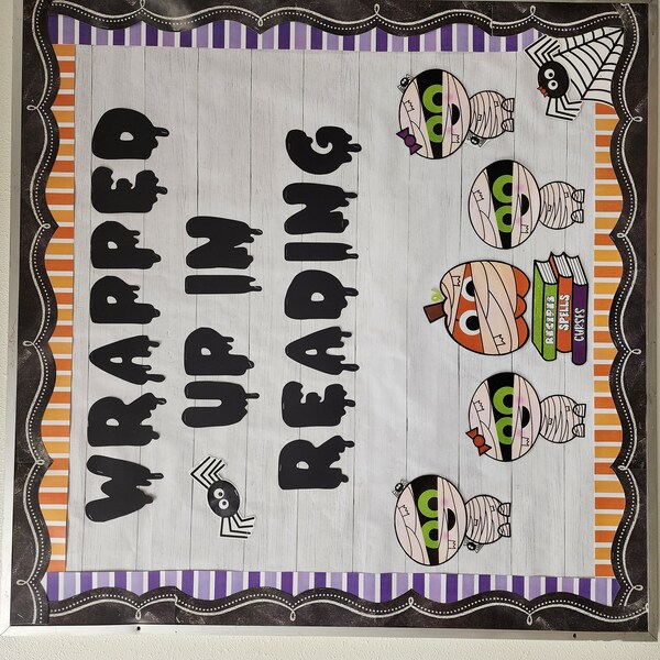 Halloween Mummy Bulletin Board Decor (digital Download) - Etsy