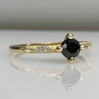 Stylish Art Deco Peridot Engagement Ring, Dainty Vintage Filigree Ring ...