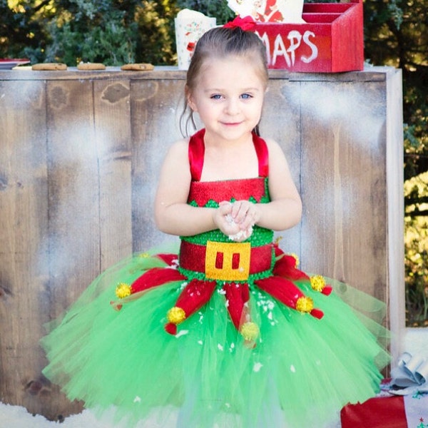 Elf Tutu Dress| ORIGINAL Elf Tutu Dress| Elf Tutu | Christmas Tutu ...