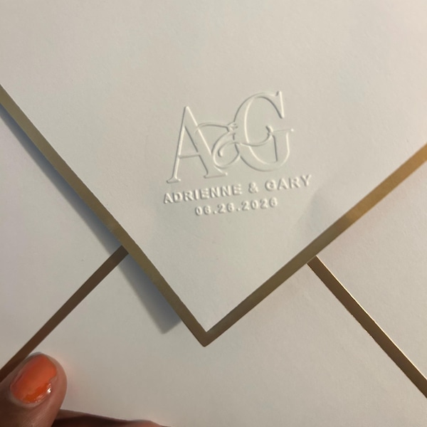 Monogram Embosser | 48 Designs | Custom Your Wedding Embosser | Napkin ...