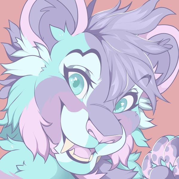 Furry Icon Fursona Emotes Furry Sticker Lines - Etsy