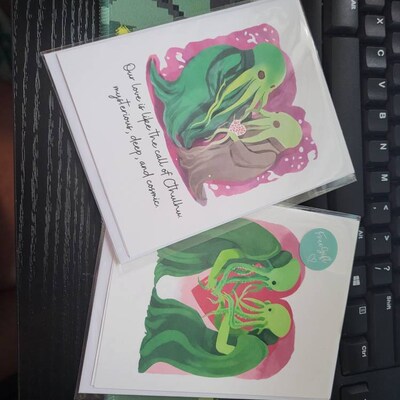 Wendigo Cryptid Valentines Day Card, Wendigo Art, Horror Valentines Day ...