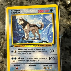 Custom Pokemon Card, Pet as Pokemon , Pokemon Card, Turn Your Pet Into ...