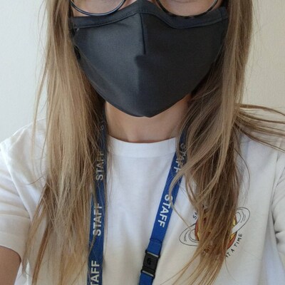 Stay Safe Reusable, Washable Face Mask With Tie-able Ear Loops ...