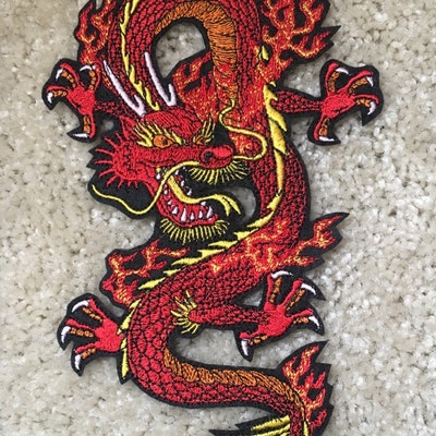 Big Embroidered Dragon Patch Dragon Patches Iron on Patch - Etsy Australia