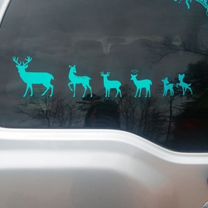Deer Family Car Window Decal Country Decal - Etsy