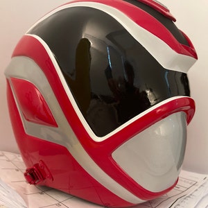 Spd Red Ranger Helmet - Etsy