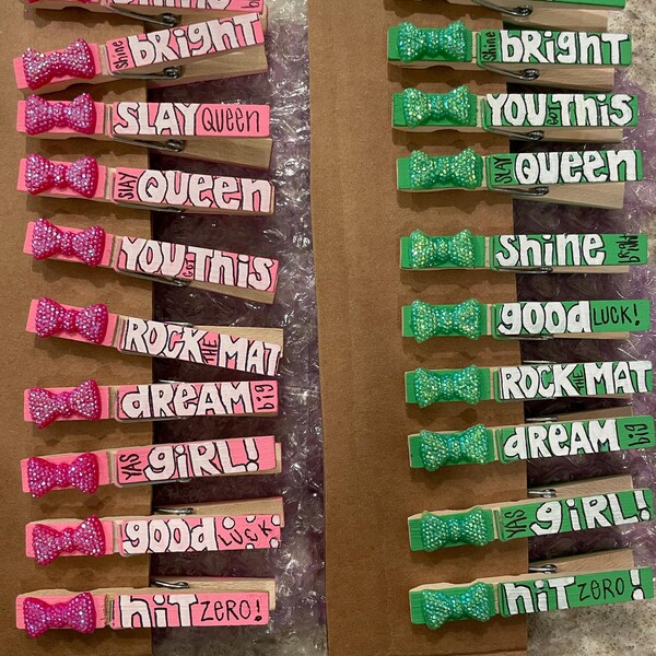 Hand Painted And/or Rhinestone Cheer Sign Pin Holder | Competition ...