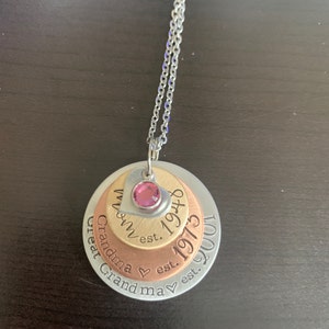 Personalized Stamped Great Grandma Keychain. Pregnancy Announcement for ...