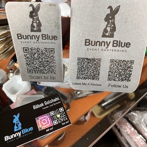 Metal QR Codes-business Logo, Restaurants, Menu, QR Code, Sustainable ...