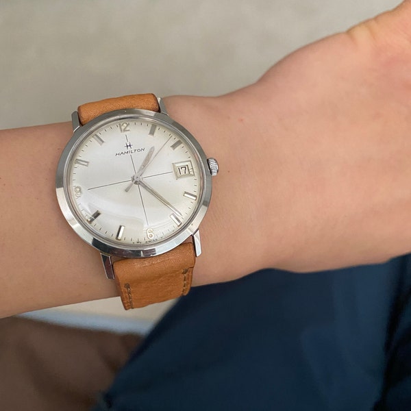 1963-1969 Hamilton Lord Lancaster C Wrist Watch. 10K Goldfilled White ...