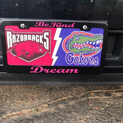 Customized Heavy Duty License Plate Frame Laser Engraved Stainless ...