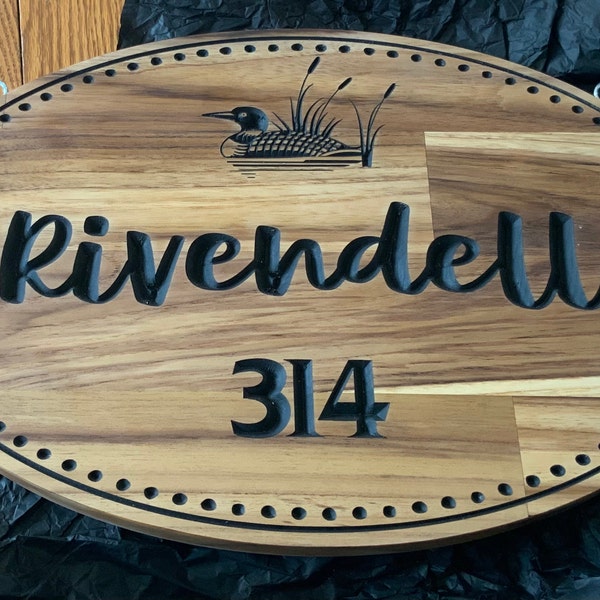 Oval Custom Sign, Property Sign, House Sign, Cottage Sign, Wedding Sign ...