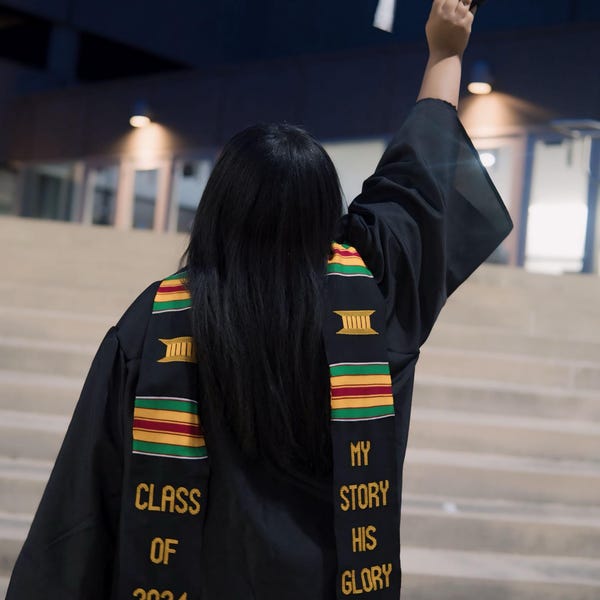 Handwoven Kente Graduation Stole: African Religious Inspired Scarf - Etsy