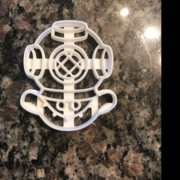 Diving Helmet Cookie Cutter | Nautical Retro Steampunk Cookies Diver ...