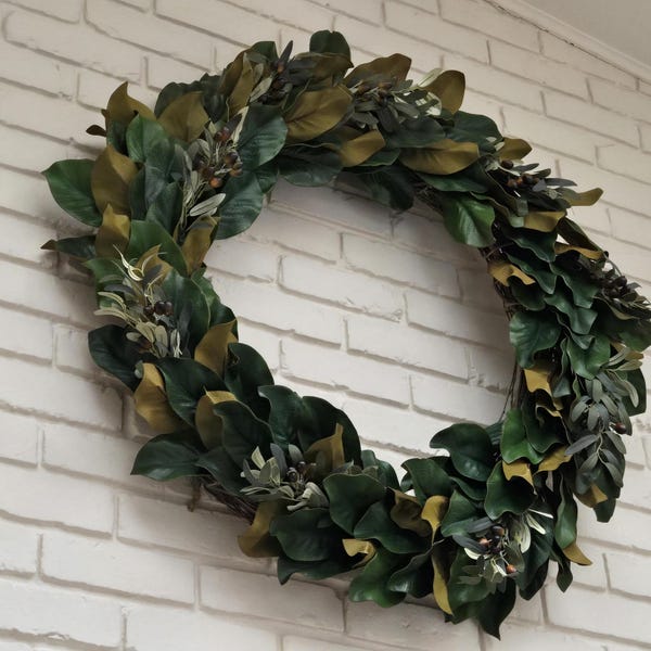 Mini Olive Leaf Wreath, Olive Candle Wreath, Olive Candle Ring, Small ...