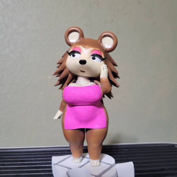 Hedgehog Seamstress Fan Art Pin up Figurine | 3D Resin Print | Garage ...