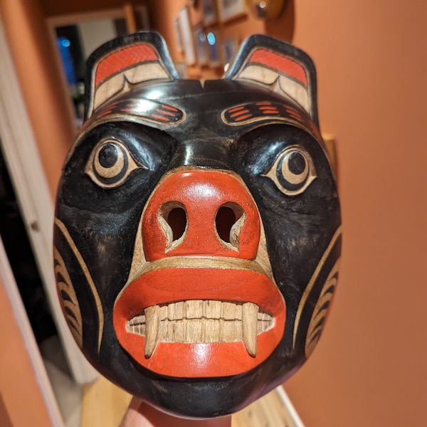 Killer Whale Mask | Orca Native American Shaman's Ceremonial | Hand ...