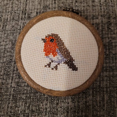 Robin Cross Stitch Kit Beginners Counted Cross Stitch Mini Kit DIY ...