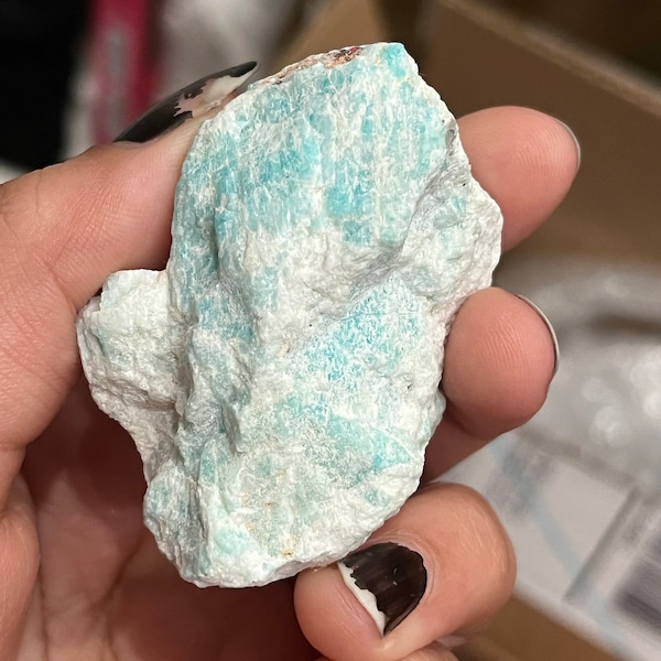 Raw Amazonite Crystal - Raw Amazonite Stone - Rough Amazonite Crystal ...
