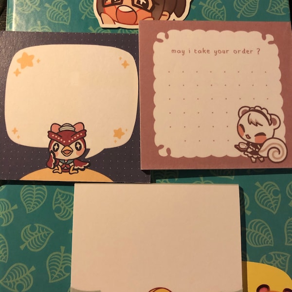 ACNH Memo Pads / Animal Crossing Notepads - Etsy