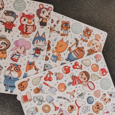 Animal Crossing Sticker Pack Nintendo Stickers Cute Animal Crossing ...