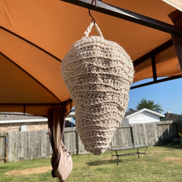 PDF Crochet Hornet Nest Pattern, Wasp Nest Pattern, Outdoor Crochet ...