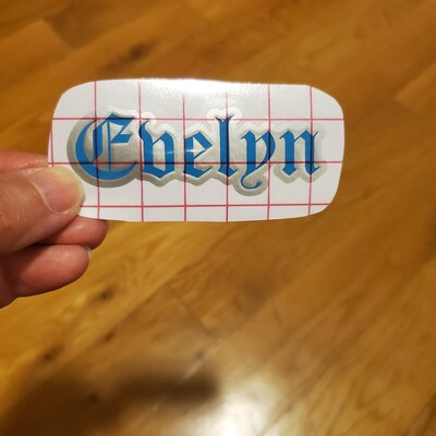 Gold Chrome Custom Name Decal Name Sticker Personalized Name Decal ...