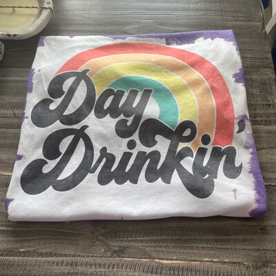 Day Drinkin' Vintage Rainbow PNG Print File for Sublimation or Print ...