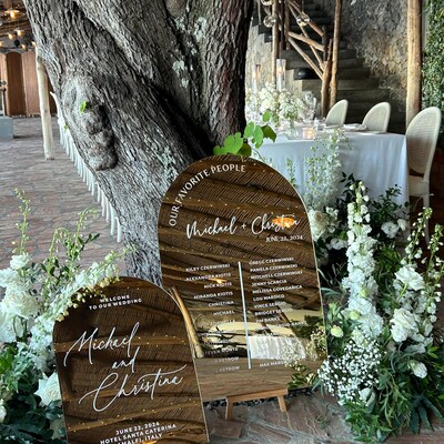 In Loving Memory Wedding Sign Gold Mirror Wedding Memorial Sign Wedding ...