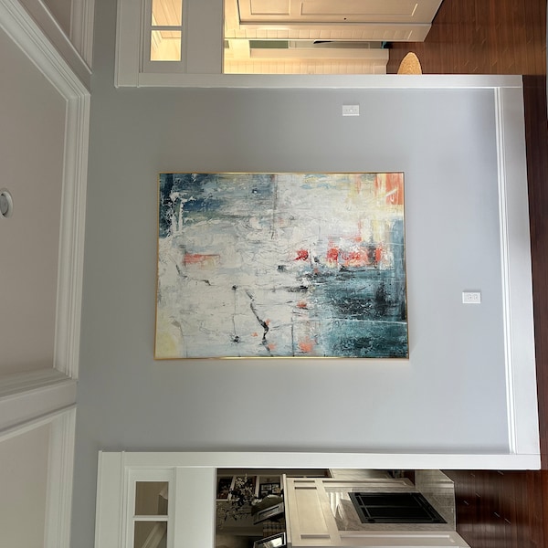 Original Abstract Acrylic Painting, Extra Large Wall Art Canvas, Modern ...