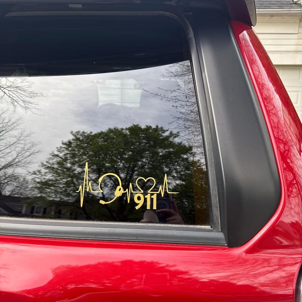 911 Vinyl Decal - Etsy