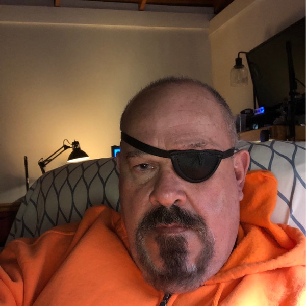 Slim, Convex, Black, Eyepatch - Leather Eye Patch - Etsy