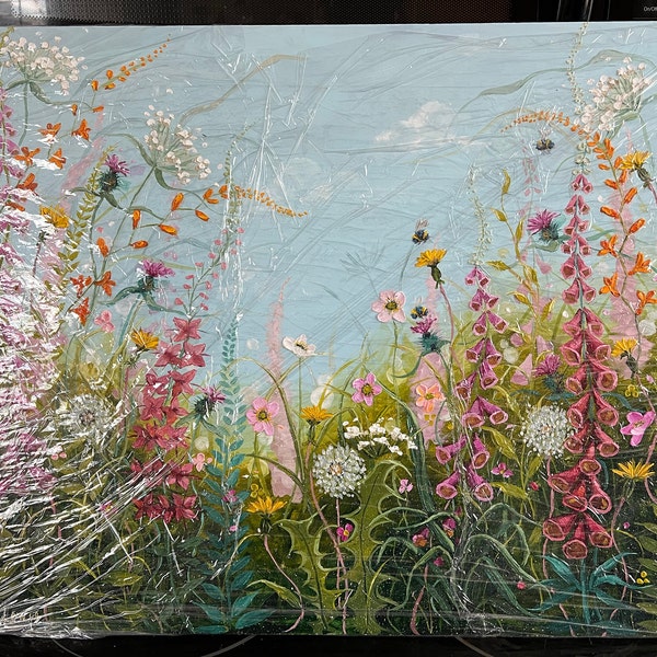 FINE ART PRINT- Swept Away-wildflower Print Meadow Print. Original ...