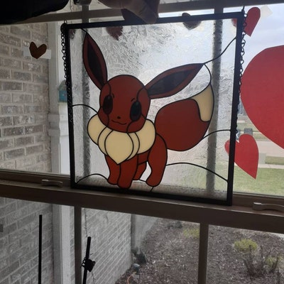 Fennec Fox Inspired Stained Glass Panel made to Order - Etsy