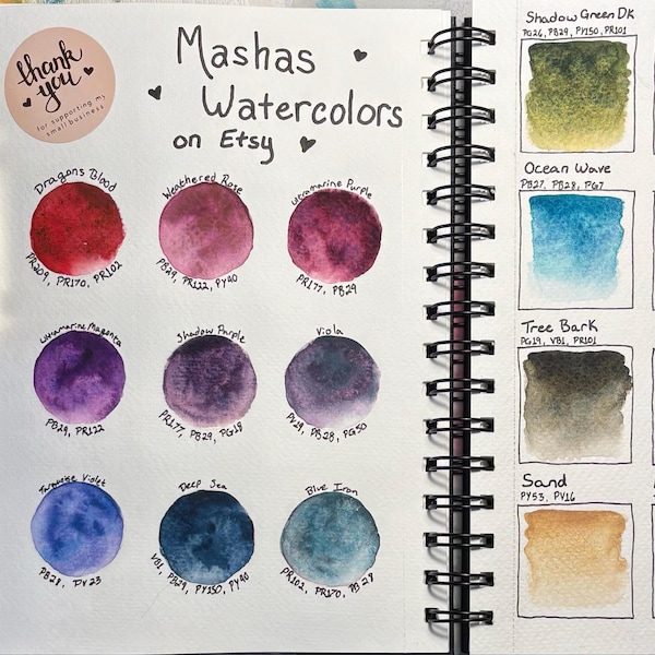 Handmade Blue Mist Granulating Watercolor - Etsy