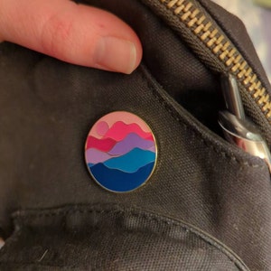 Subtle Bisexual Flag Enamel Pin Enamel Cute Pin Set Pins Laple Pin Hard ...
