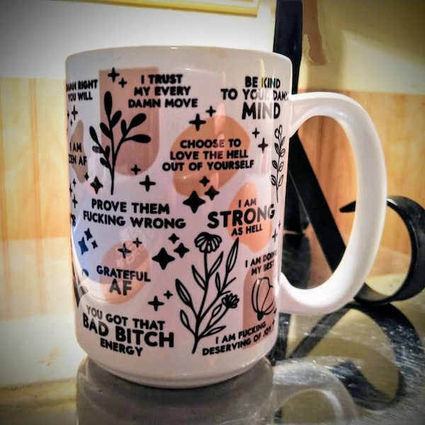 Daily Affirmations Coffee Mug for Office Positive Affirmation for Best ...