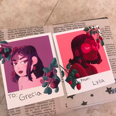 Retro TV and Computer Girl STICKERS - Etsy