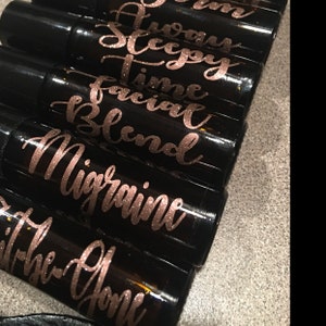 Custom Roller Bottle Labels 10 Ml Roller Bottle Stickers | Etsy